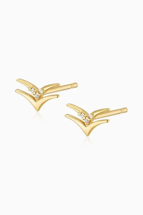 ORADINA 14k Fly High Studs