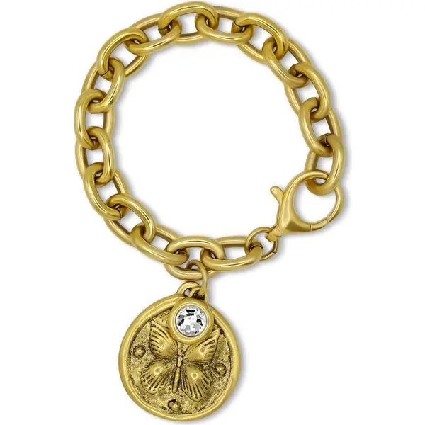 BOWOOD LANE Tula Charm Bracelet With Cz Add On - Gold