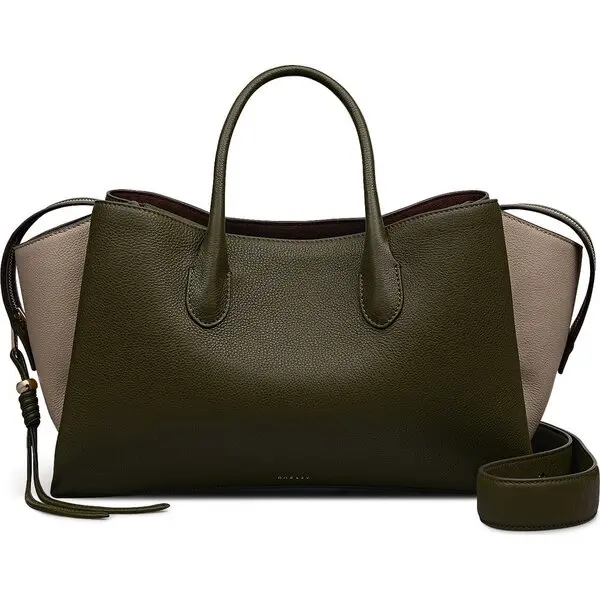 RADLEY The Romilly Large Ziptop Satchel Bag - Pine Needle