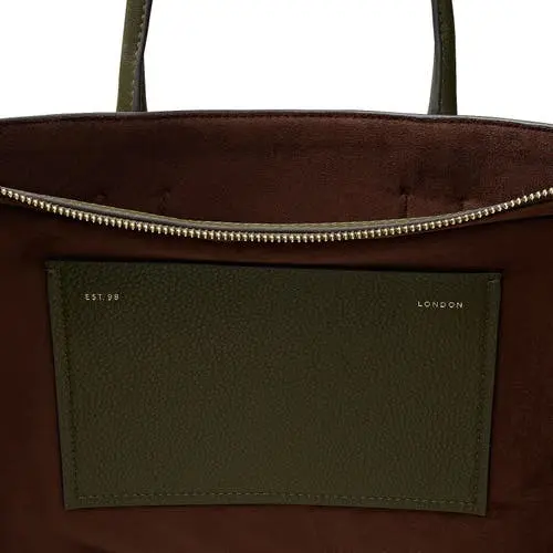 RADLEY The Romilly Large Ziptop Satchel Bag - Pine Needle