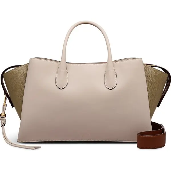 RADLEY The Romilly Large Ziptop Satchel Bag - Salt