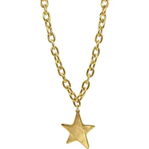 BOWOOD LANE Prescott Necklace - Gold/xlg Gold Star