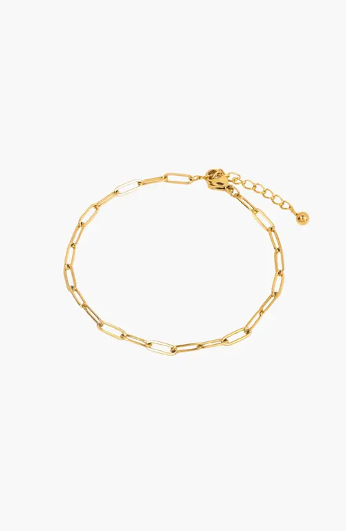 LITTLE SKY STONE Paperclip Link Bracelet - Gold