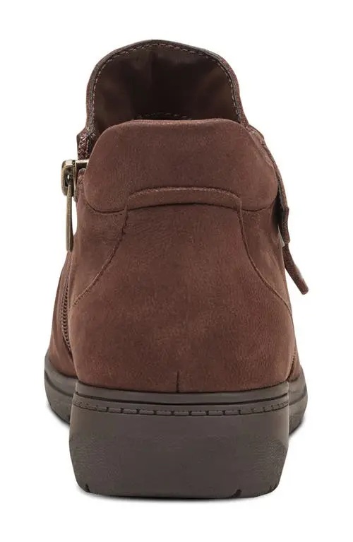 Rockport Ruched Ankle Boot - Dark Brown