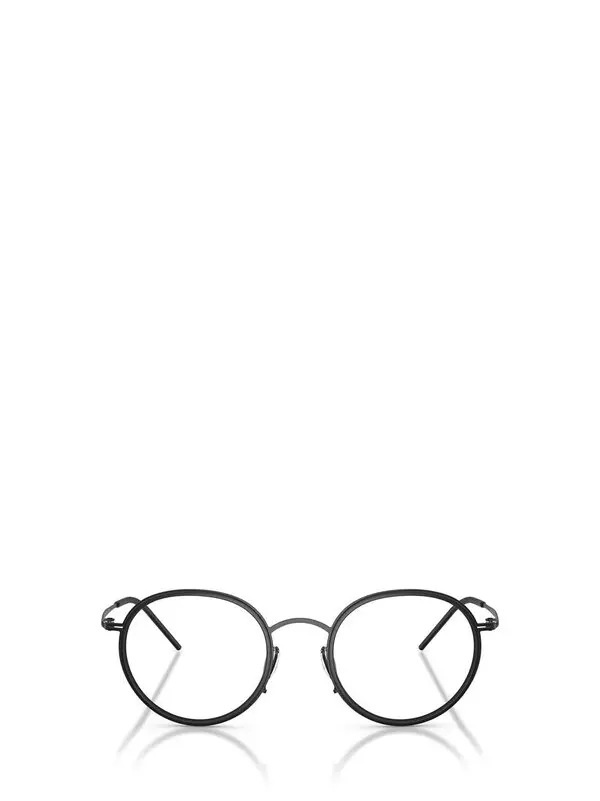 Giorgio Armani Rounded Eyeglasses - Matte Black