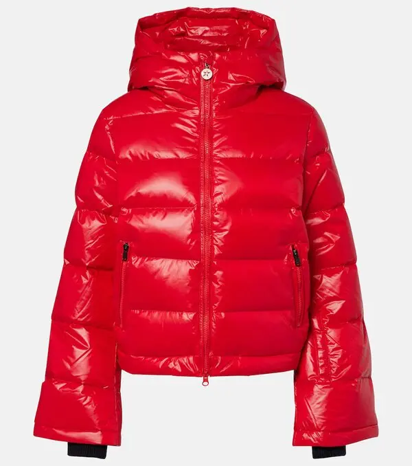 Perfect Moment Polar Flare Down Ski Jacket - Red