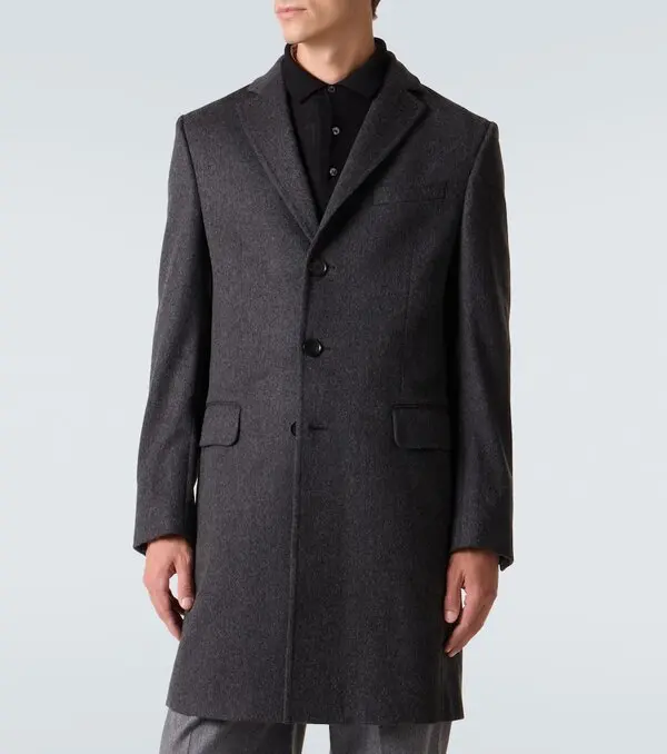 Zegna Wool And Cashmere-blend Coat