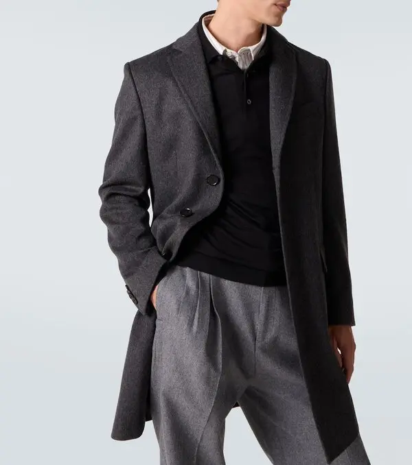 Zegna Wool And Cashmere-blend Coat