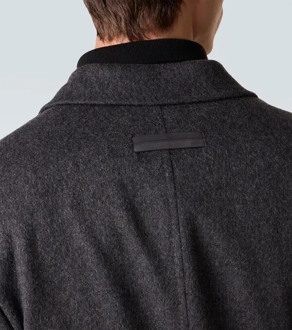 Zegna Wool And Cashmere-blend Coat