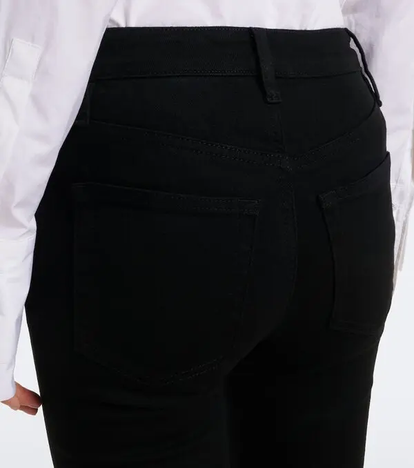 FRAME Reboot High-rise Bootcut Jeans - Black