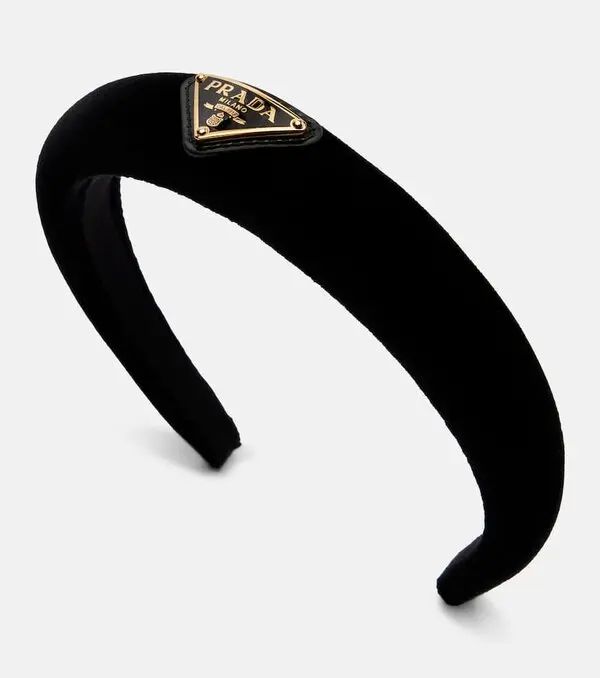 Prada Velvet Headband - Black