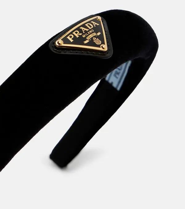 Prada Velvet Headband - Black