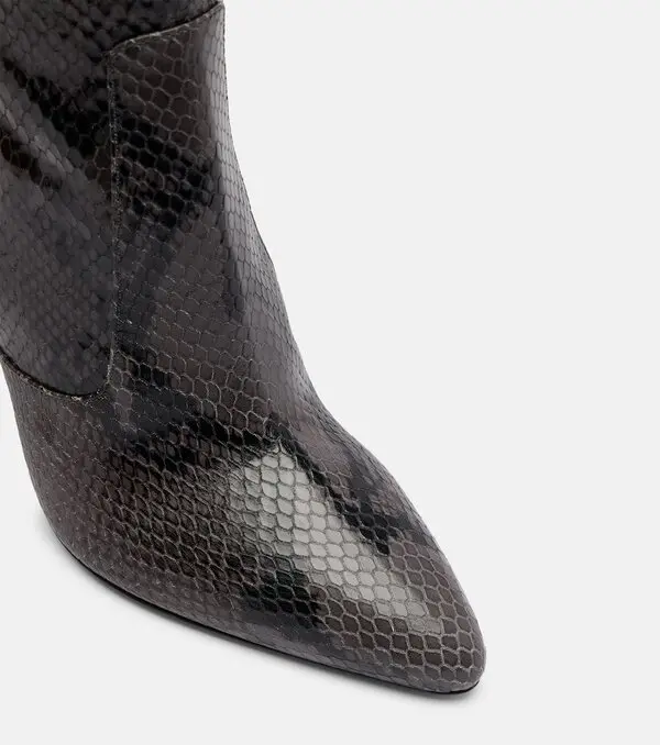 Paris Texas Elsa 100 Leather Knee-high Boots - Grey