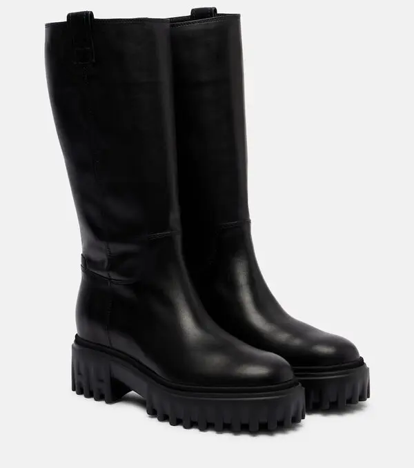 Hogan H700 Leather Mid-calf Boots