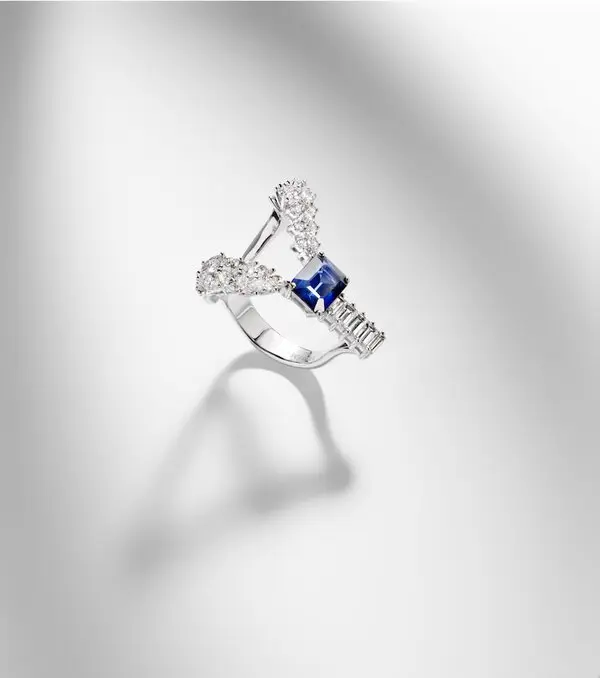 Yeprem Sapphire And Diamond Ring