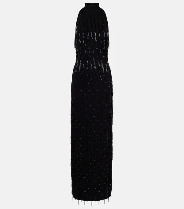 Galvan Embellished Maxi Dress