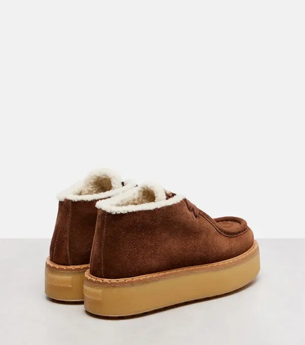 Prada Suede Platform Desert Boots
