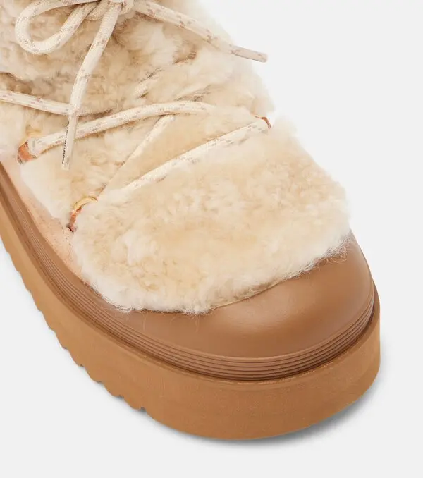 Tory Burch Mellow Shearling And Suede Boots
