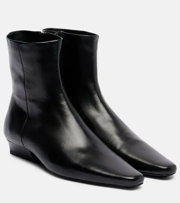Staud Wally Leather Ankle Boots