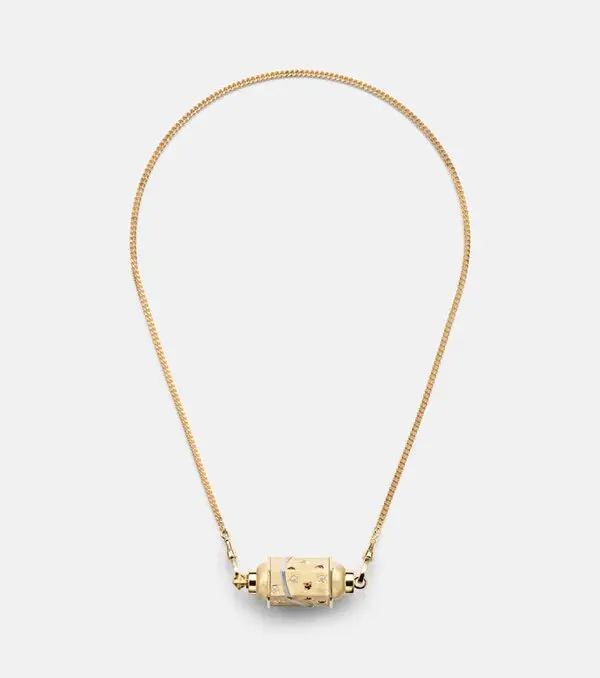 MARIE LICHTENBERG Milky Way Locket Necklace - Gold