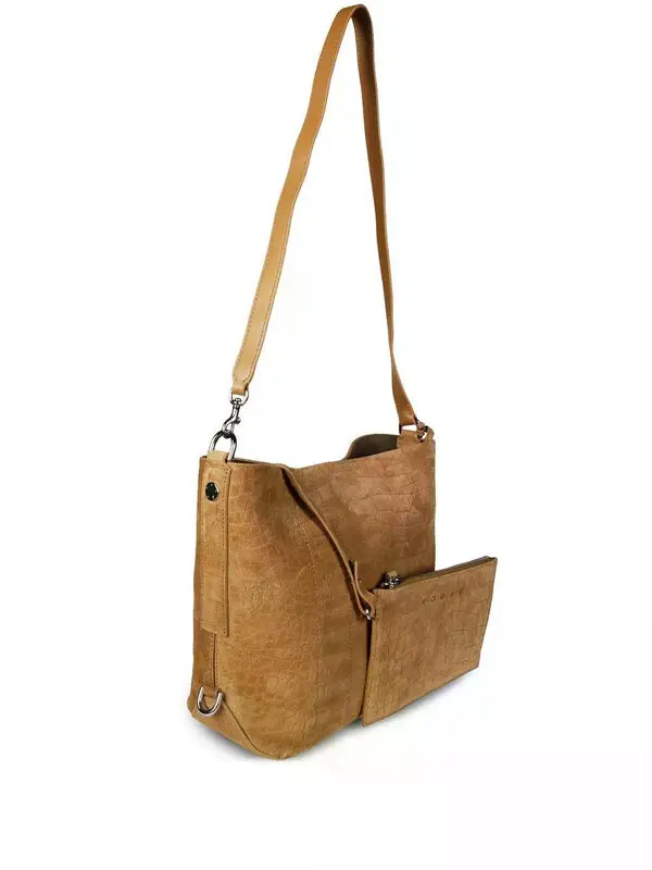 Hogan Embossed Shoulder Bag With Detachable Pouch