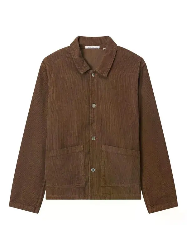 SUNFLOWER Pocket Corduroy-texture Overshirt