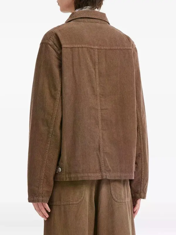 SUNFLOWER Pocket Corduroy-texture Overshirt