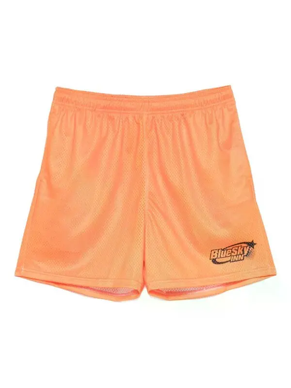BLUE SKY INN Logo-print Soccer Shorts - Orange