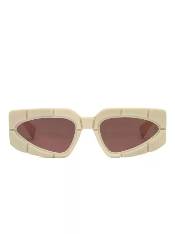 Balmain Sculpted-frame Sunglasses - Neutrals