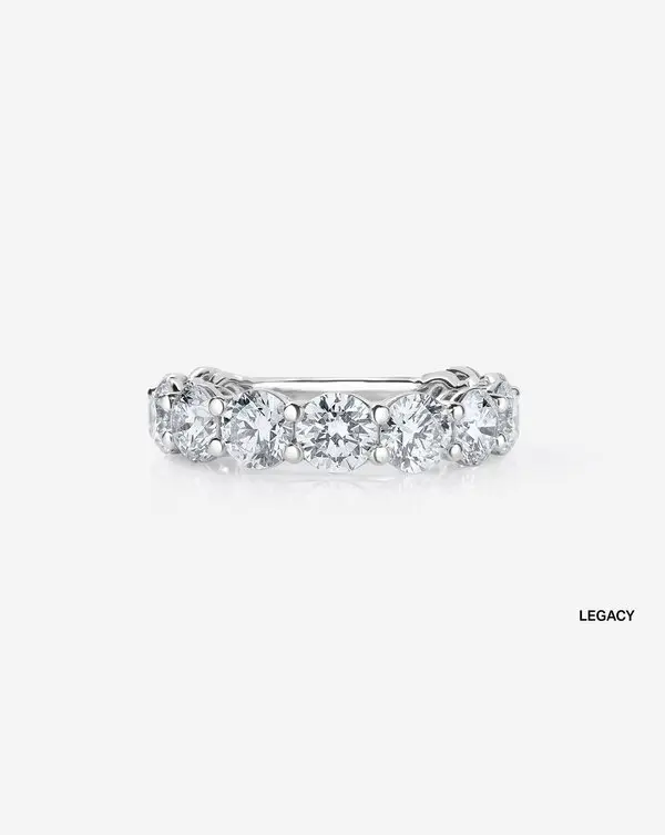 Ring Concierge Round Lab-grown Diamond Band - Platinum