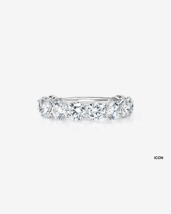 Ring Concierge Round Lab-grown Diamond Band - Platinum