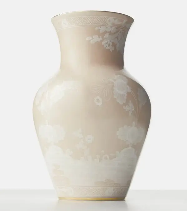 GINORI 1735 Oriente Italiano Ming Porcelain Vase - Beige
