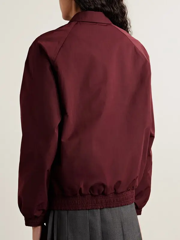 SHUSHU/TONG Pintucked Embroidered Shell Jacket