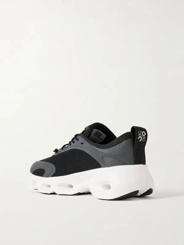 Loewe On Cloud Rubber-trimmed Sneakers - Black