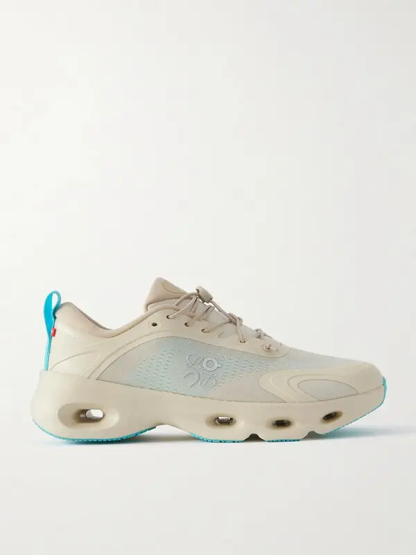 Loewe On Cloud Rubber-trimmed Sneakers - Neutrals