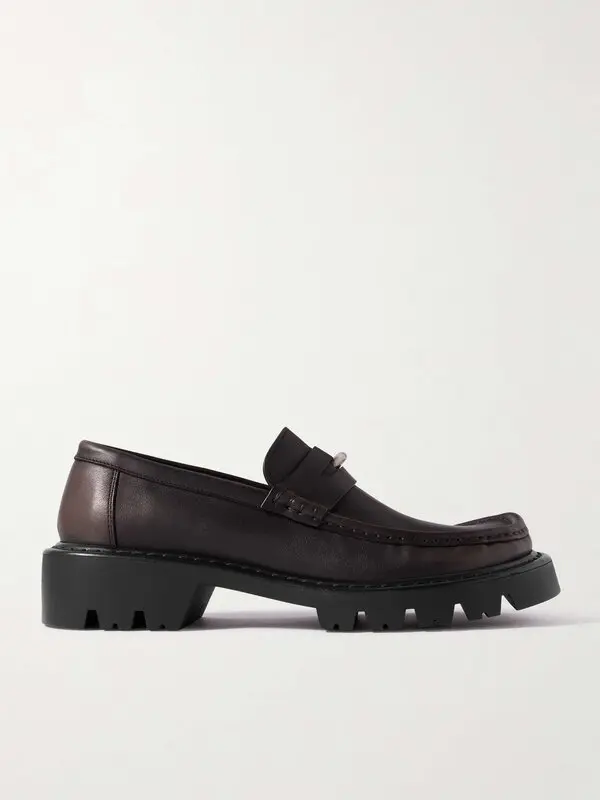 Loewe Sierra Leather Loafers