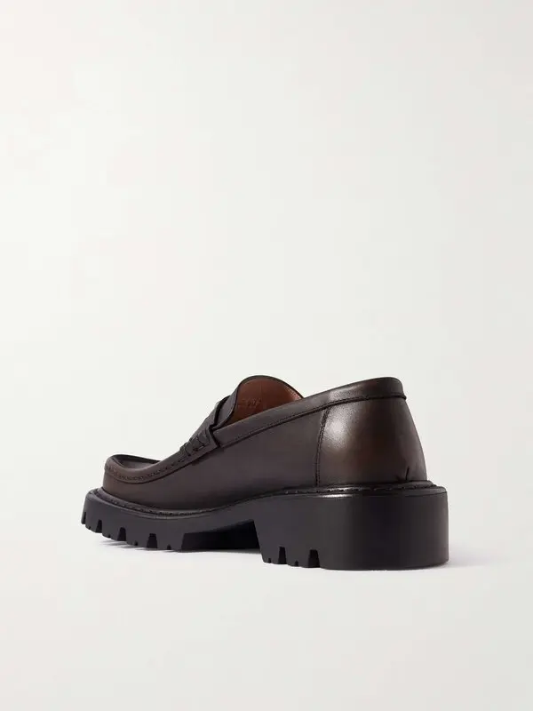 Loewe Sierra Leather Loafers