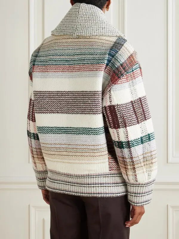 Missoni Checked Wool-blend Cardigan