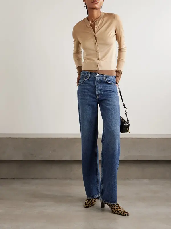 AGOLDE Arc Long High-rise Wide-leg Jeans