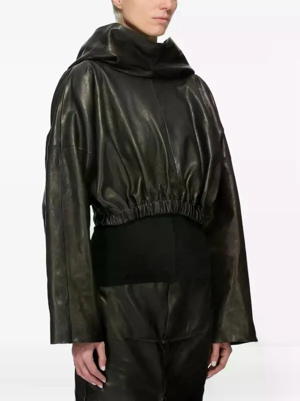 Rick Owens Leather Hoodie