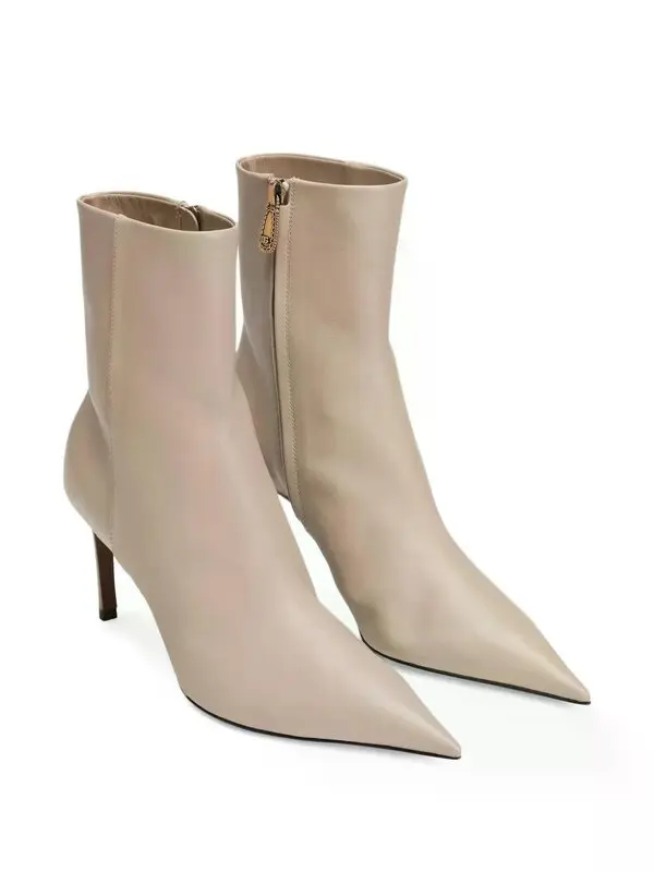 Dolce & Gabbana 75mm Pointed-toe Ankle Boots - Neutrals