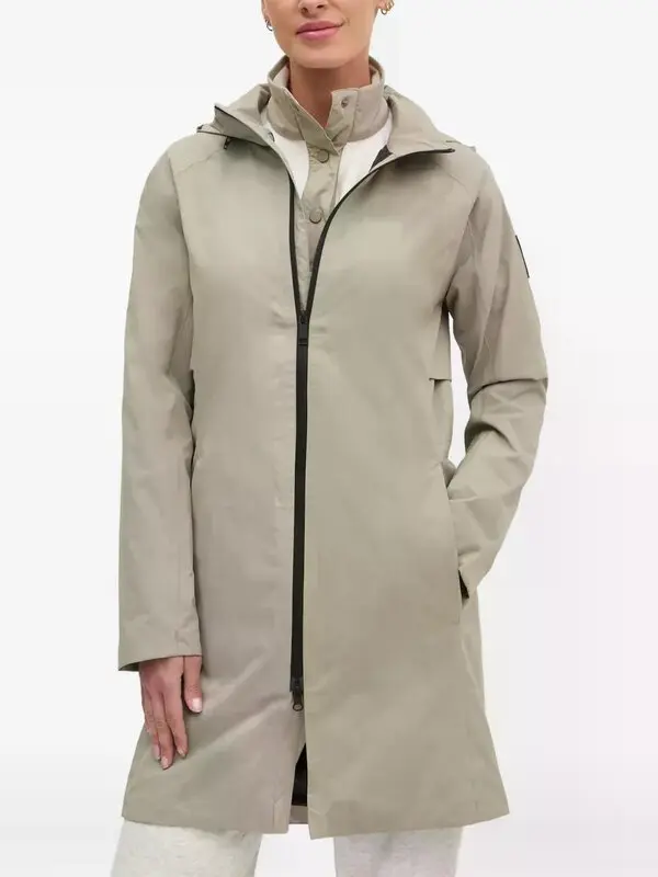 JACK WOLFSKIN Wellsee Hooded Trench Coat