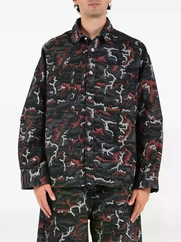 PDF Buttoned Patterned Shirt