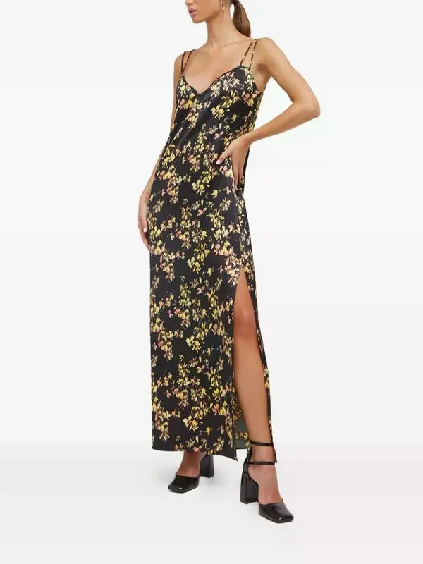 Hugo Floral Slit Maxi Dress