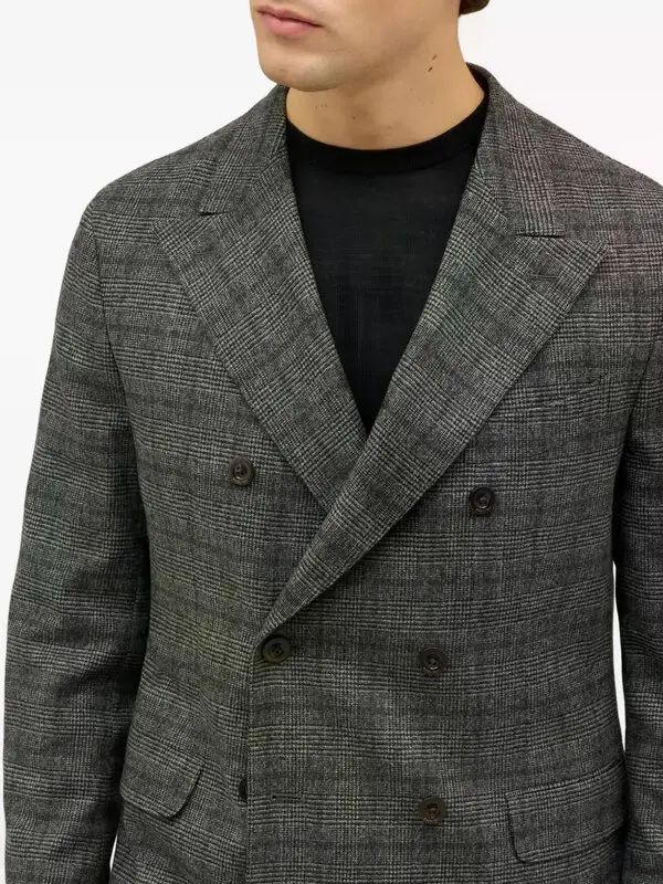 Boglioli Double-breasted Check-pattern Blazer