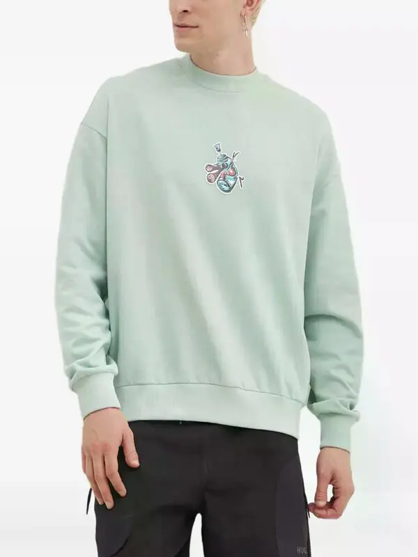 Hugo Appliqué Crew Neck Sweatshirt
