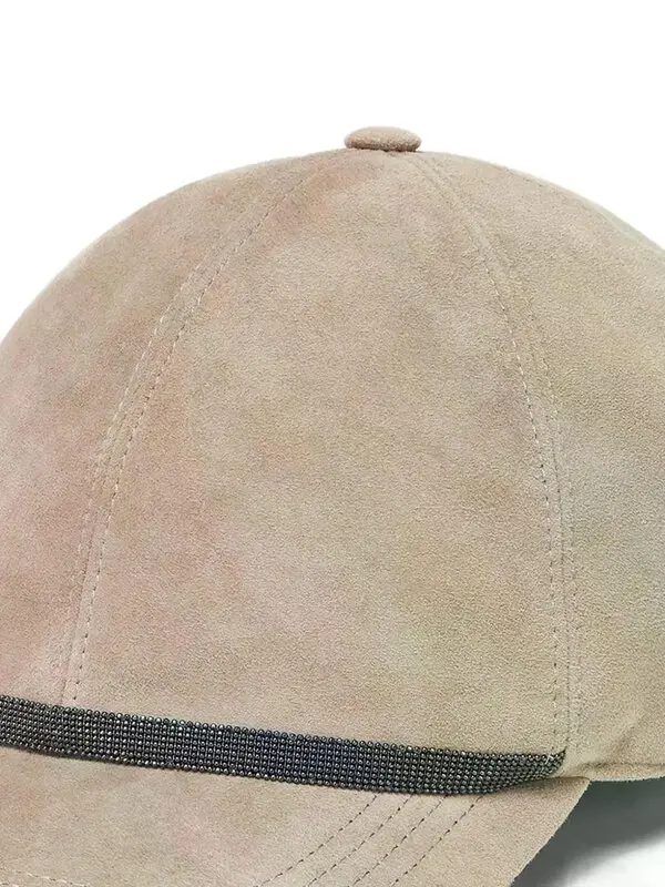 Brunello Cucinelli Suede Baseball Cap - Neutrals