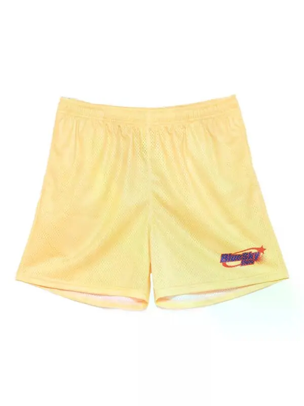 BLUE SKY INN Logo-print Soccer Shorts - Yellow