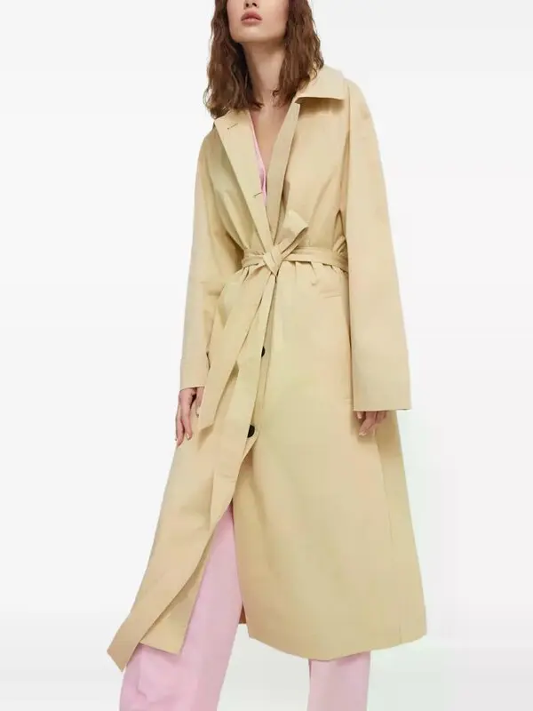 Hugo Belted Button-up Trench Coat