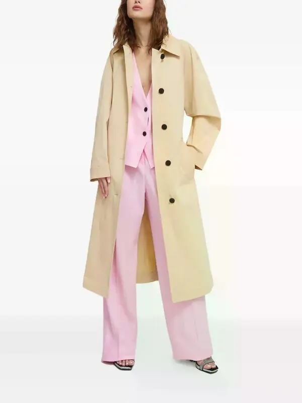 Hugo Belted Button-up Trench Coat